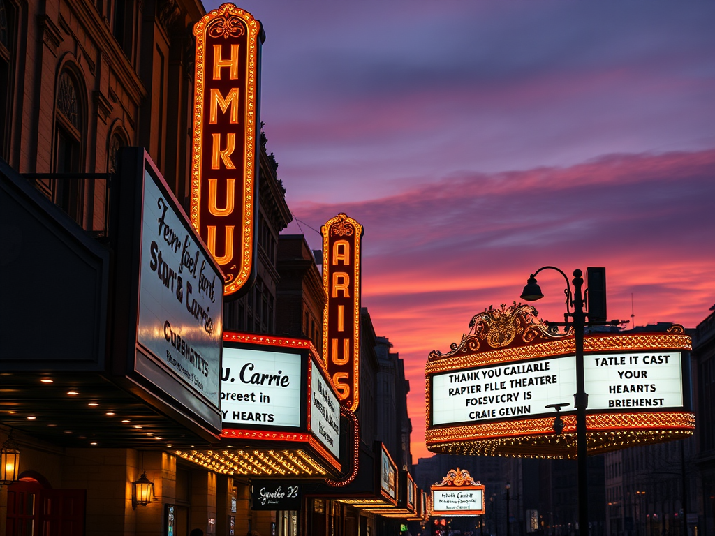 Philadelphia theaters dim marquee lights for the late Carrie Gorn, a ...